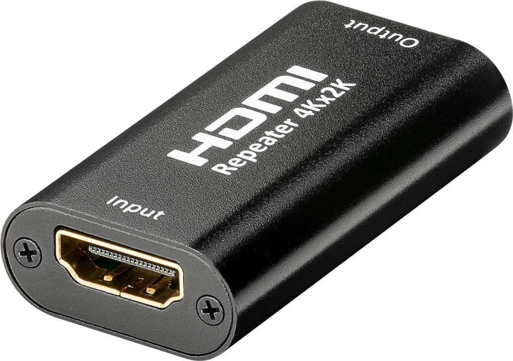 HDMI Repeater 4K@30Hz allt að 40 metrar, HDMI 1.4b, HDCP 1.4, svartur