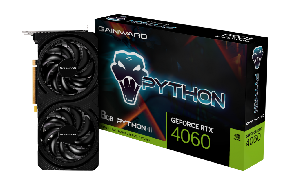 Gainward GeForce RTX 4060 8GB Python II skjákort