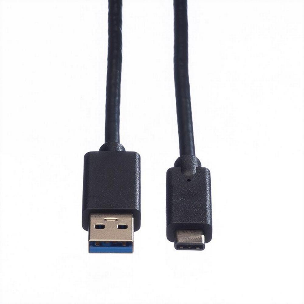 USB3.1 Gen 2 Type-A í USB 3.1 Gen 2 Type-C, 1 meter, svartur