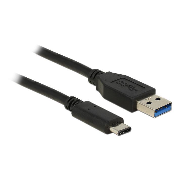 USB3.1 Gen 2 Type-A í USB 3.1 Gen 2 Type-C, 1 metri, svartur