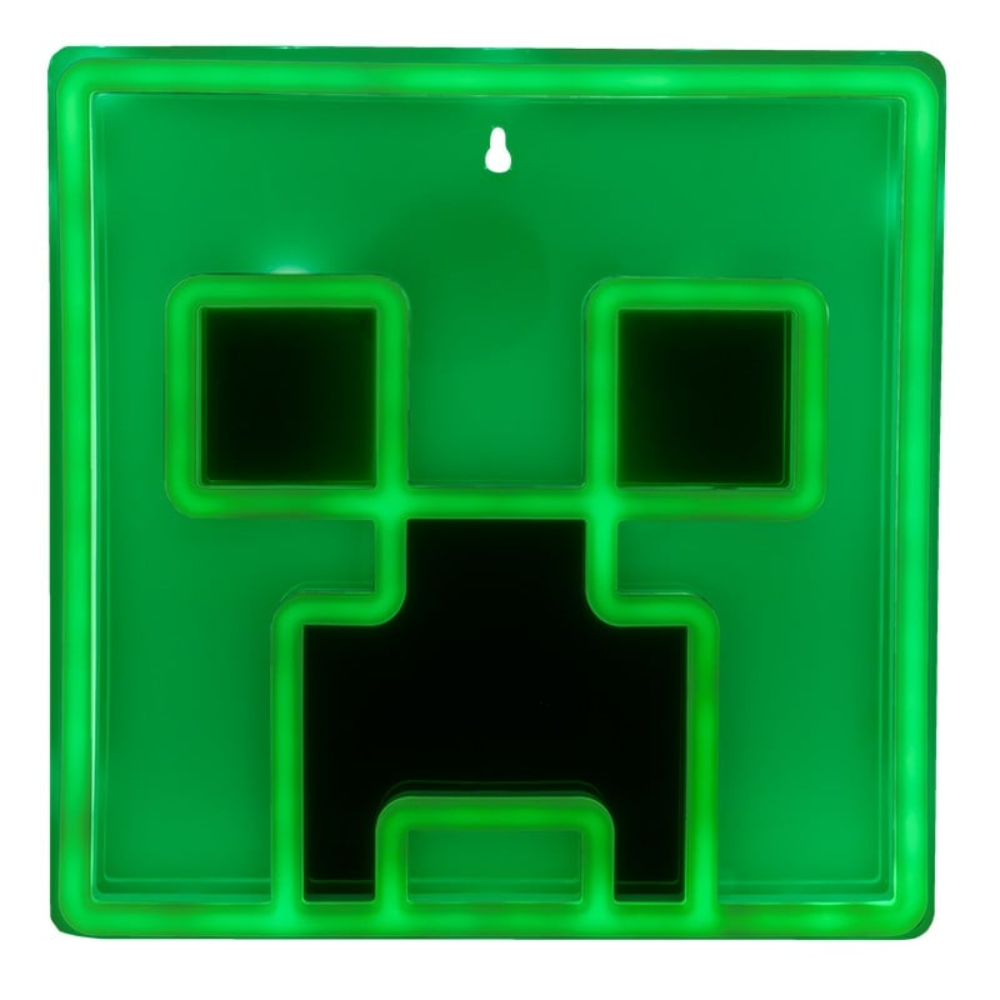 Minecraft Creeper Neon LED ljósaskilti á vegg
